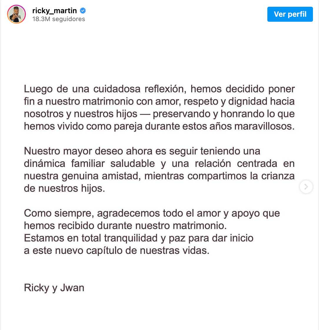 ¿Ricky Martin le fue infiel a Jwan Yosef? Un joven argentino cuenta que sí