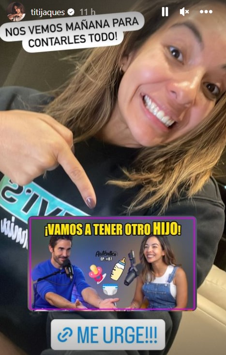 Titi Jaques y Pedro Prieto anunciaron así que esperan a su segundo bebé