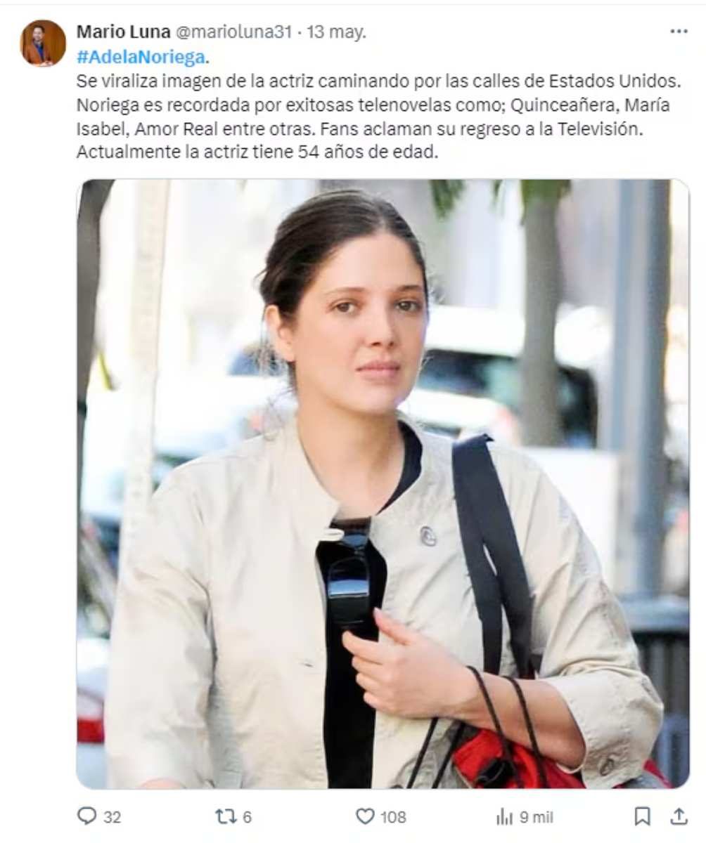 Así es dónde y cómo vive actualmente la retirada actriz Adela Noriega