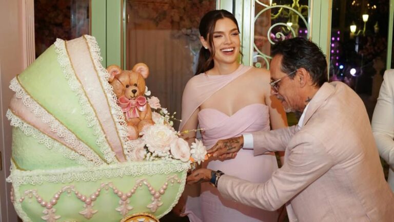 Nadia Ferreira y Marc Anthony celebran un lujoso baby shower